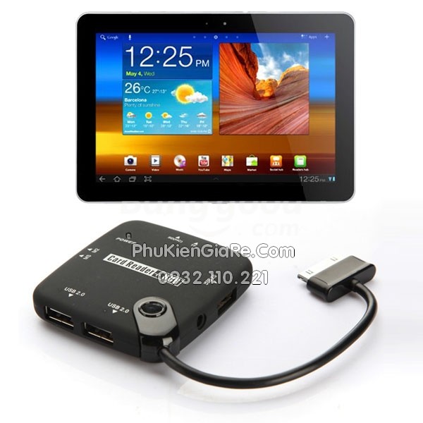 Galaxy tab vừa gắn chuột, bàn phím, đọc usb, thẻ nhớ | Viết bởi JETPT