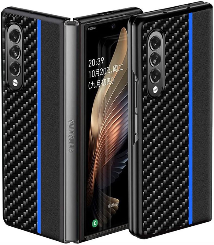 Ốp lưng Galaxy Z Fold 3 Likgus Case Carbon - Hàng Chính Hãng